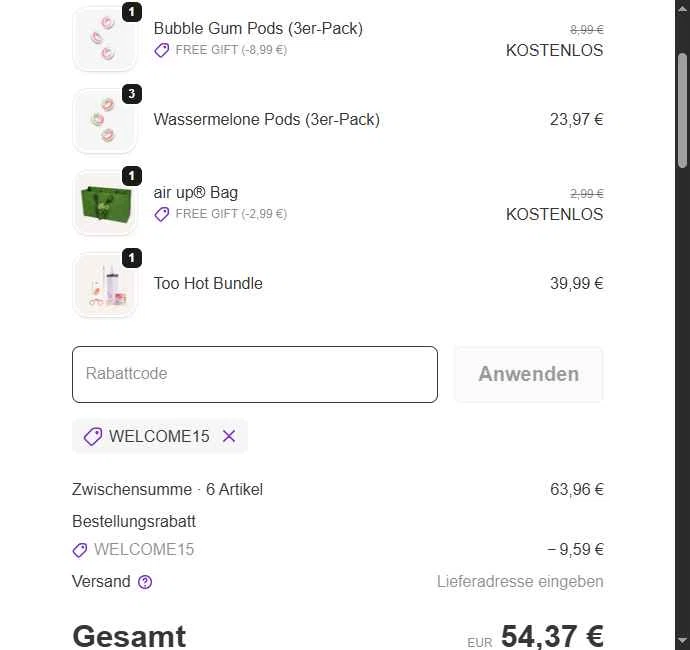 Air Up Promo Codes - 15% Off (2 Verified) Dec 2025