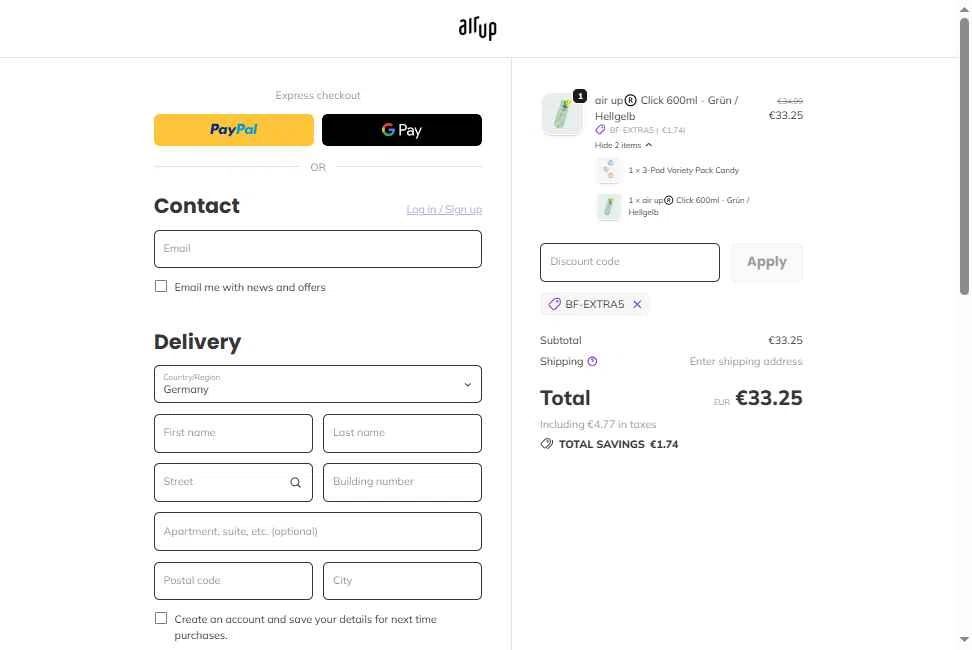 Air Up Promo Codes - 10% Off (1 Verified) Jan 2026