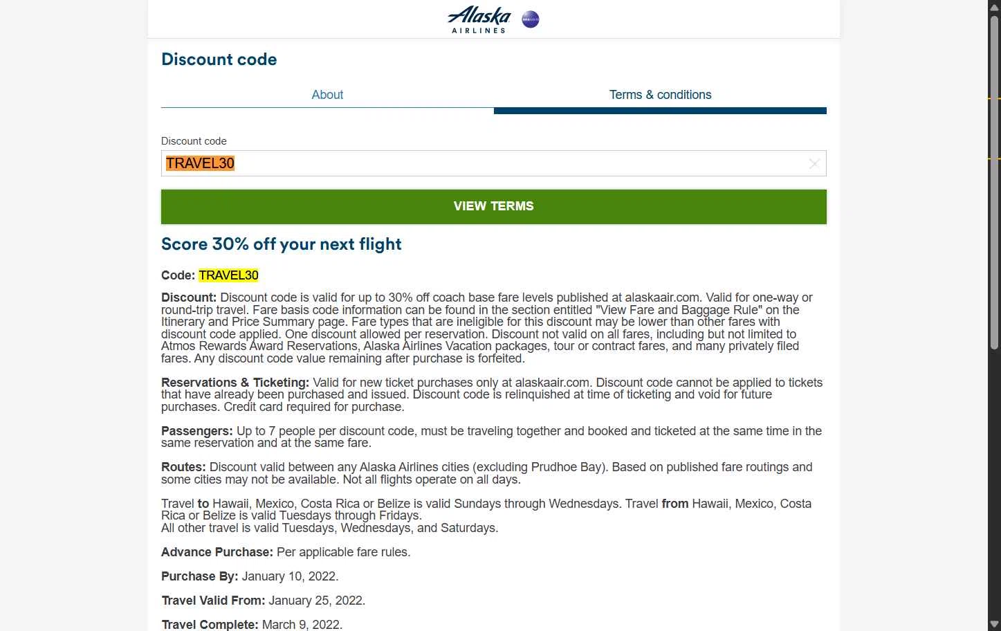 Alaska Airlines Promo Code - 10% Off (Verified) Feb 2026