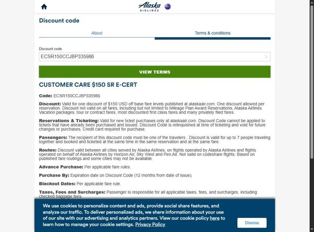 Alaska Airlines Promo Codes - $150 Off May 2025
