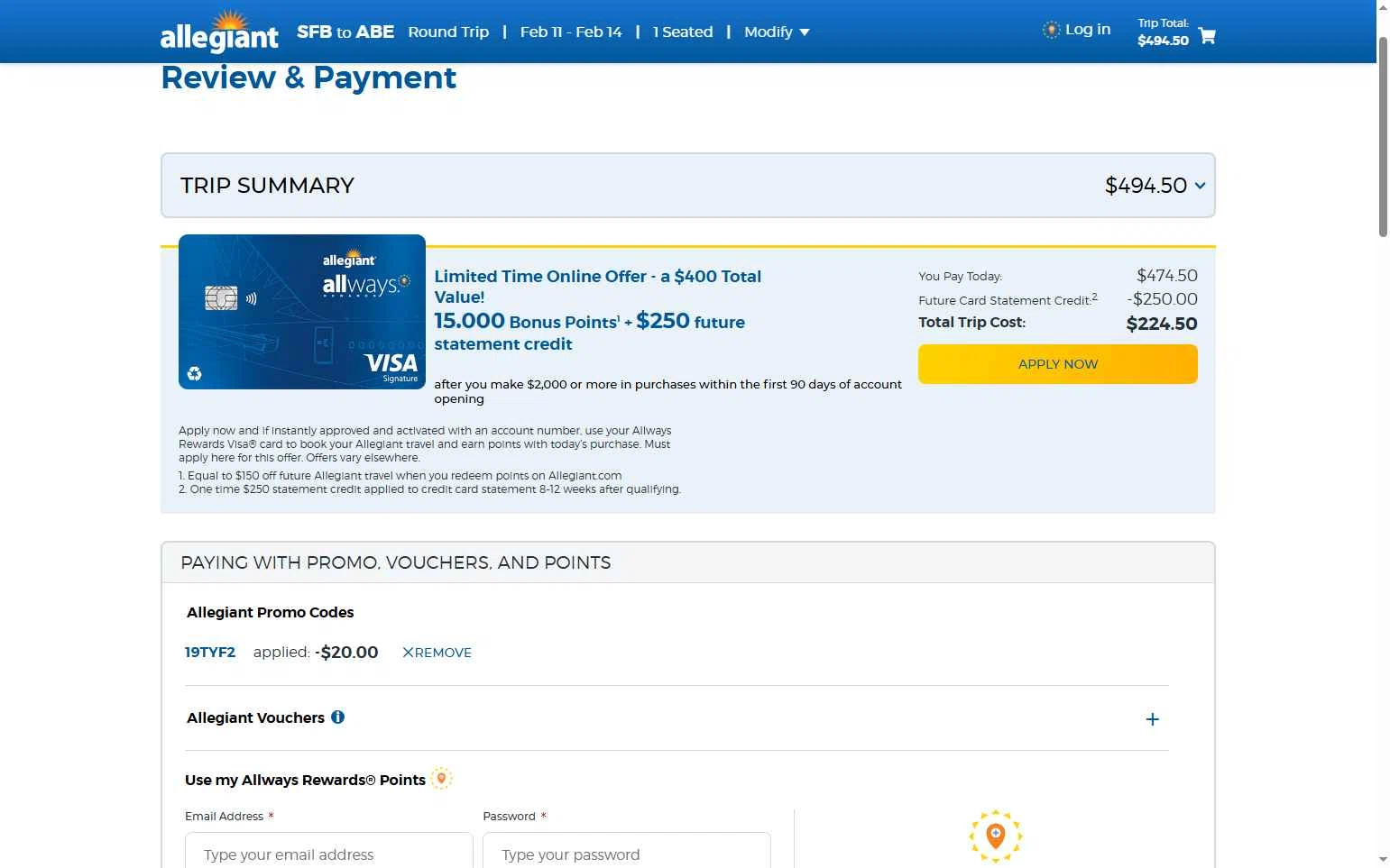Allegiant Air Promo Codes - $20 Off (1 Verified) Mar 2026