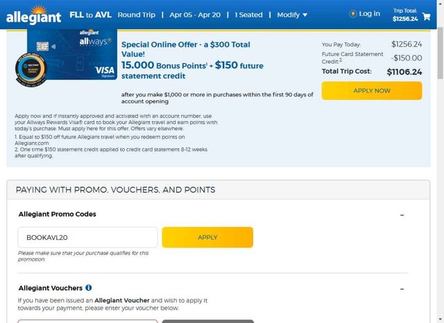 Allegiant Air Promo Codes - $50 Off Coupons Sep 2025