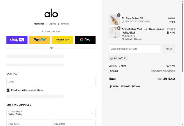Alo Yoga Discount Codes (7 Verified) - 25% Off May 2025