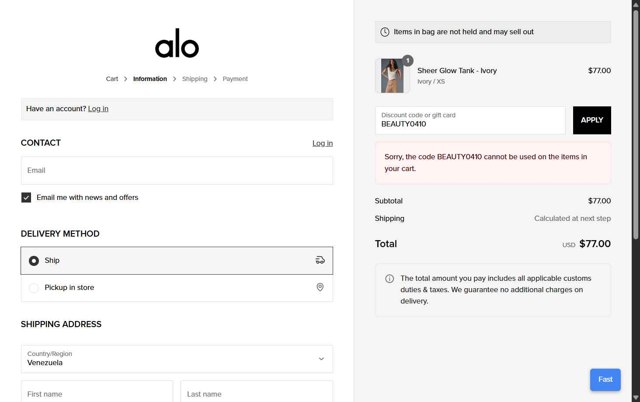 Alo Yoga Promo Codes (9 Verified) - 25% Off w/Code Jun 2025