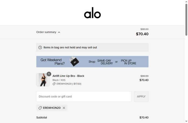 Alo Yoga Promo Codes (8 Verified) - 25% Off w/Code Jul 2025
