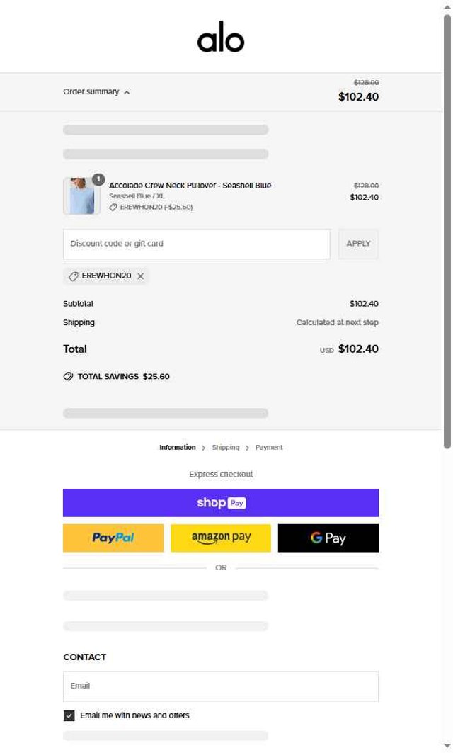 Alo Yoga Promo Codes (8 Verified) - 25% Off w/Code Jul 2025