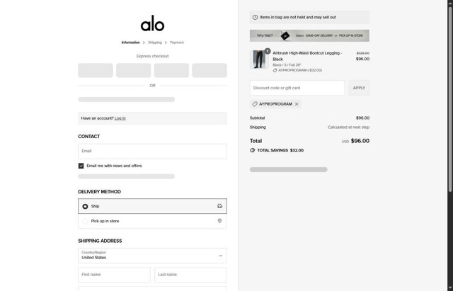 Alo Yoga Promo Codes (8 Verified) - 25% Off w/Code Aug 2025