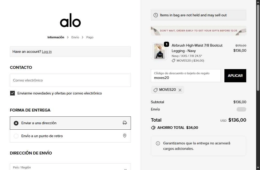 Alo Yoga Promo Codes - 10% Off (5 Verified) Dec 2025