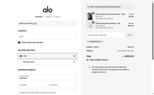 Alo Yoga Promo Codes (8 Verified) - 25% Off w/Code Jul 2025