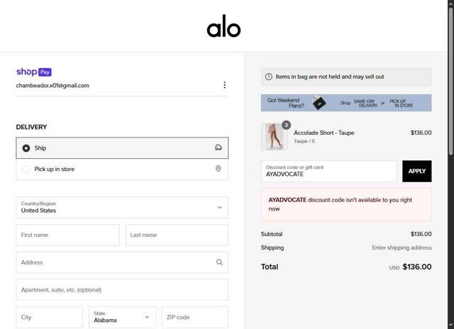 Alo Yoga Promo Codes (8 Verified) - 25% Off w/Code Jul 2025