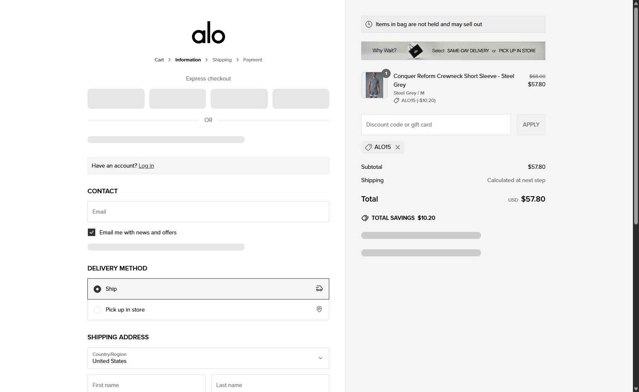 Alo Yoga Promo Codes (8 Verified) - 25% Off w/Code Jul 2025