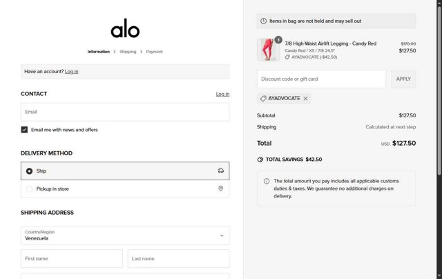 Alo Yoga Promo Codes (9 Verified) - 25% Off w/Code May 2025