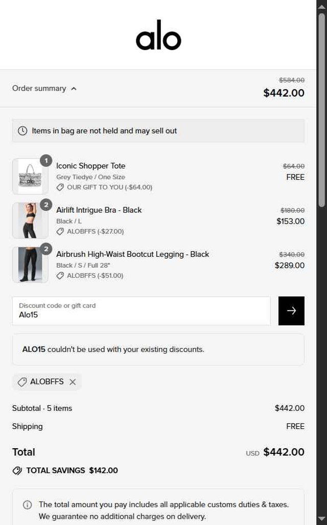 Alo Yoga Promo Codes (8 Verified) - 25% Off w/Code Aug 2025