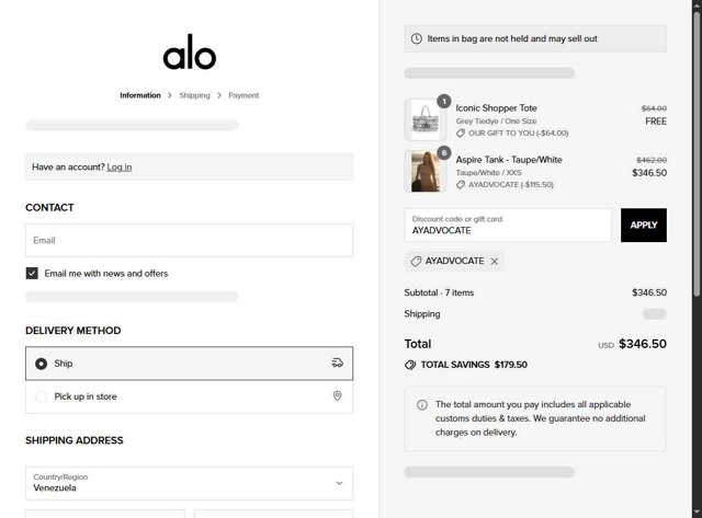 Alo Yoga Promo Codes (8 Verified) - 25% Off w/Code Jul 2025