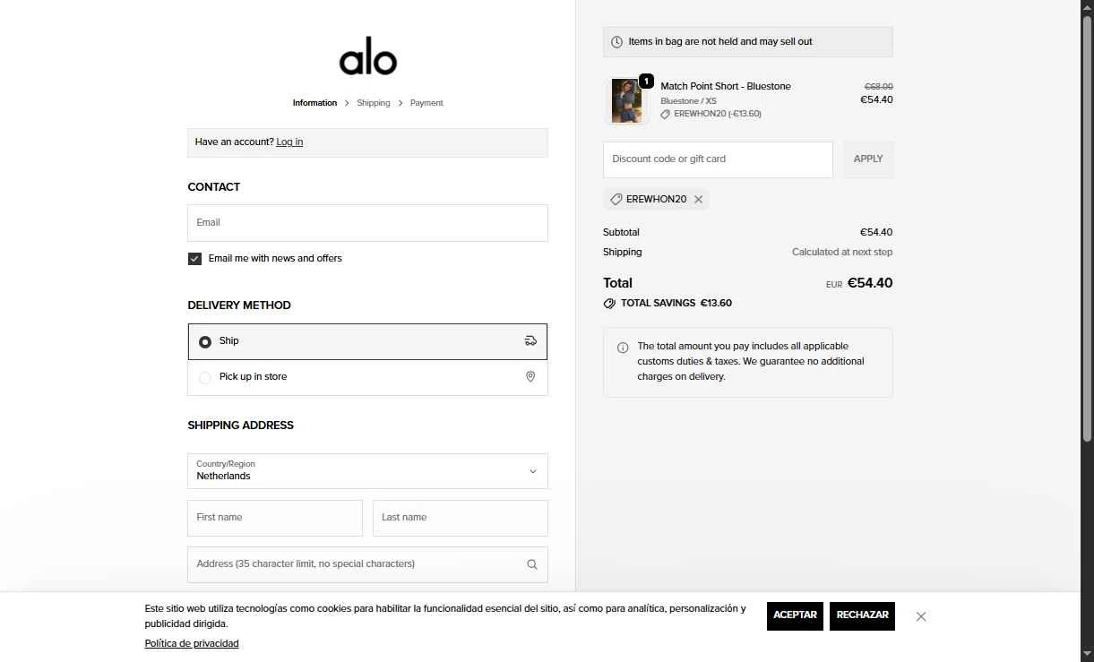 Alo Yoga Promo Codes - 20% Off (2 Verified) Nov 2025