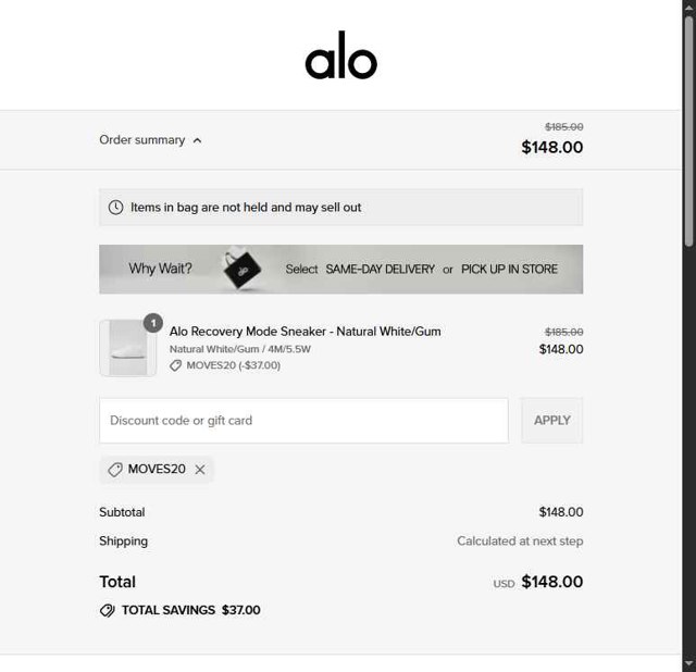Alo Yoga Promo Codes (8 Verified) - 25% Off w/Code Jul 2025