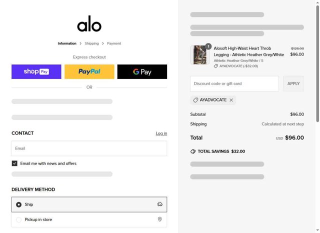 Alo Yoga Promo Codes (9 Verified) - 25% Off w/Code Jun 2025