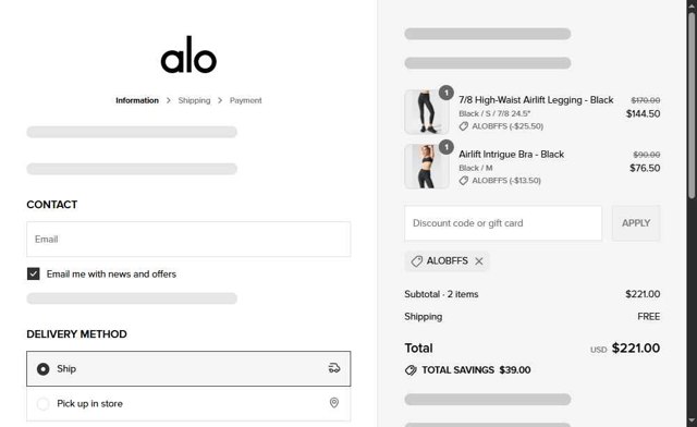 Alo Yoga Promo Codes (8 Verified) - 25% Off w/Code Jul 2025