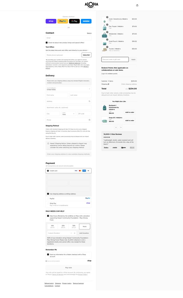 ALOHA Collection Promo Codes - 20% Off Sep 2025