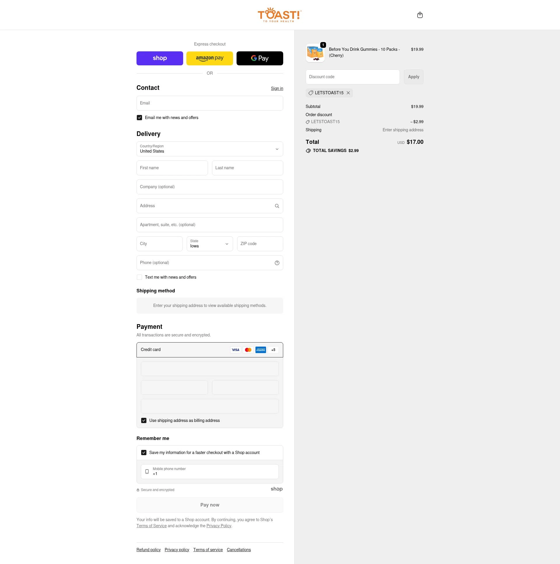 Toast! Promo Codes - 15% Off (4 Verified) Nov 2025