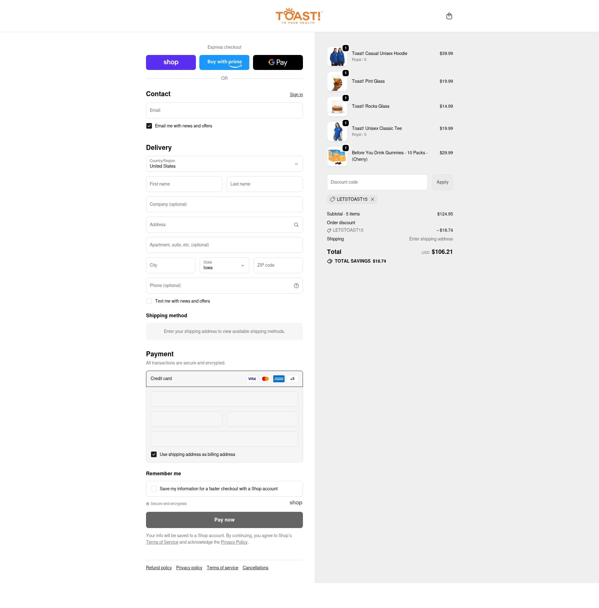Toast! Promo Codes - 15% Off (5 Verified) Dec 2025