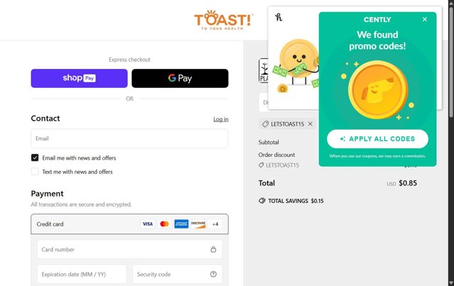 Toast! Discount Codes - 20% Off (9 Verified) Jul 2025