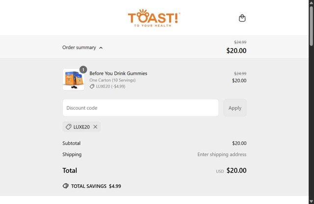 Toast! Discount Codes - 20% Off (9 Verified) Jun 2025