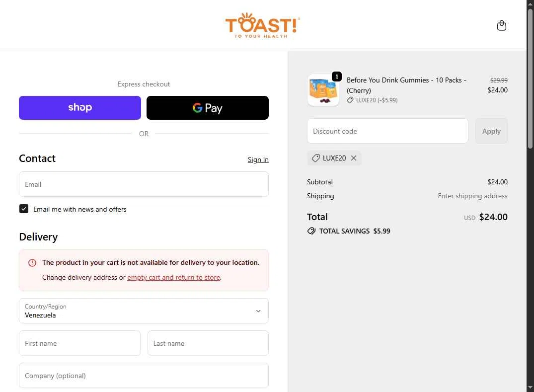 Toast! Promo Codes - 15% Off (5 Verified) Dec 2025