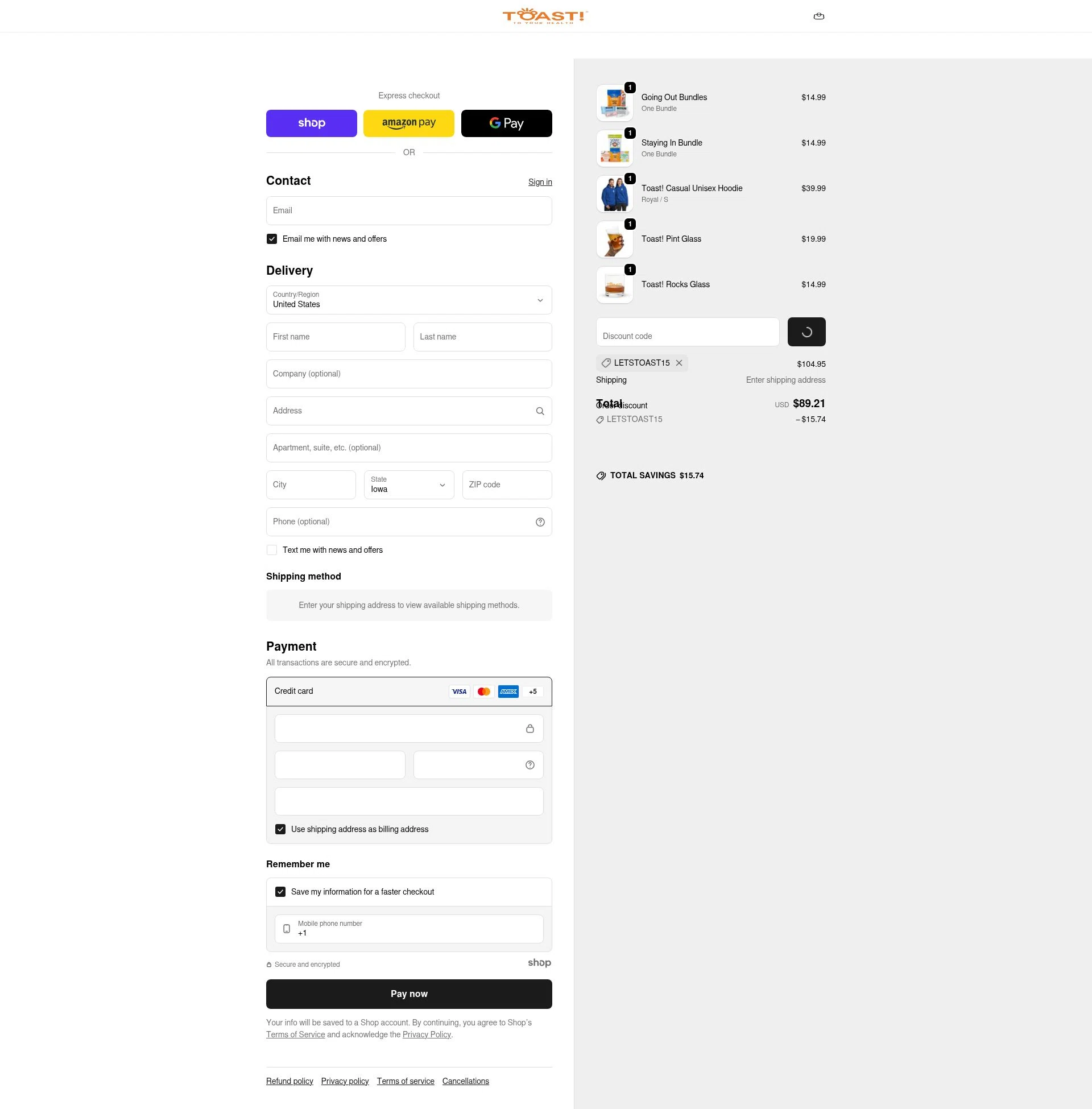 Toast! Promo Codes - 15% Off (5 Verified) Dec 2025