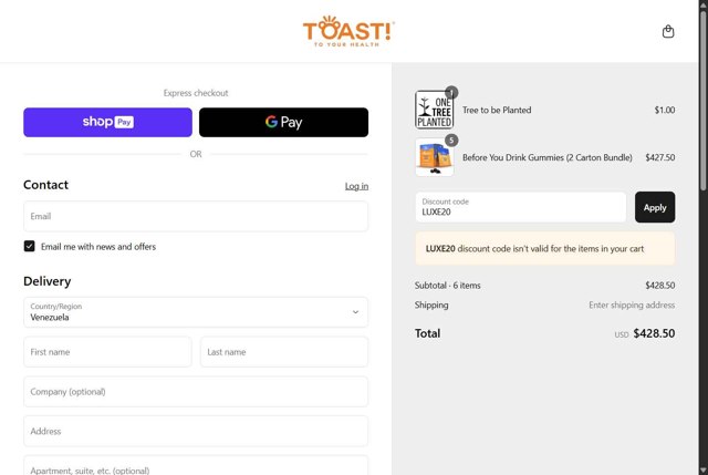 Toast! Discount Codes - 20% Off (9 Verified) Jun 2025