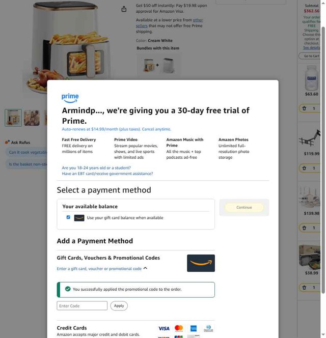 Amazon Promo Codes (10 Verified) - $130 Off w/Code Jul 2025