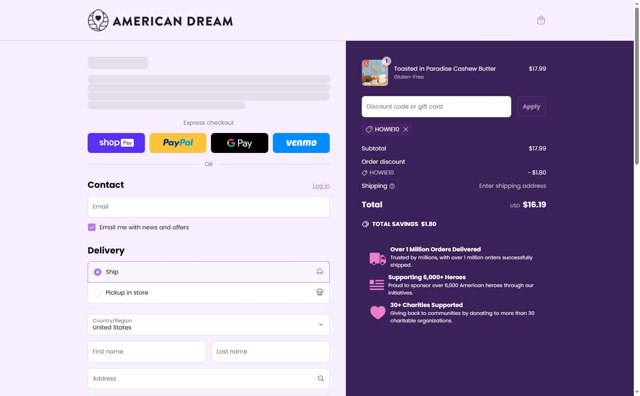 American Dream Promo Codes (1 Verified) - 25% Off Aug 2025