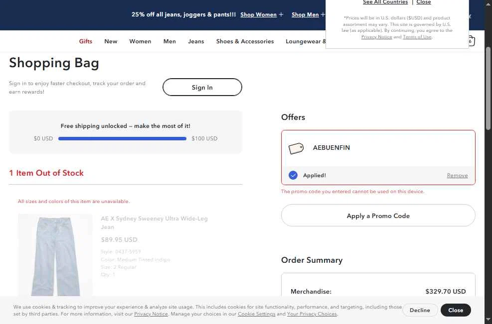 American Eagle Promo Code - 20% Off (2 Verified) Jan 2026