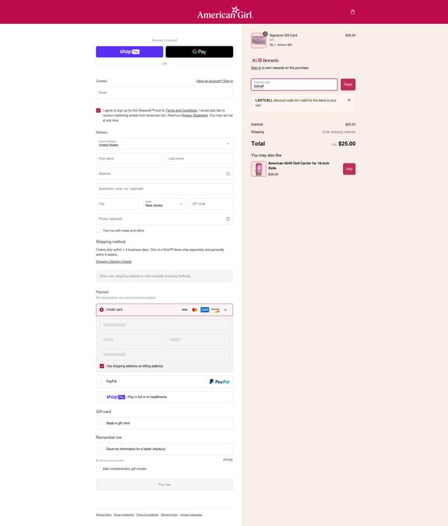 American Girl Promo Codes - 25% Off Coupons Oct 2025