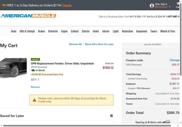 American Muscle Promo Codes (5 Verified) - $50 Off Jun 2025