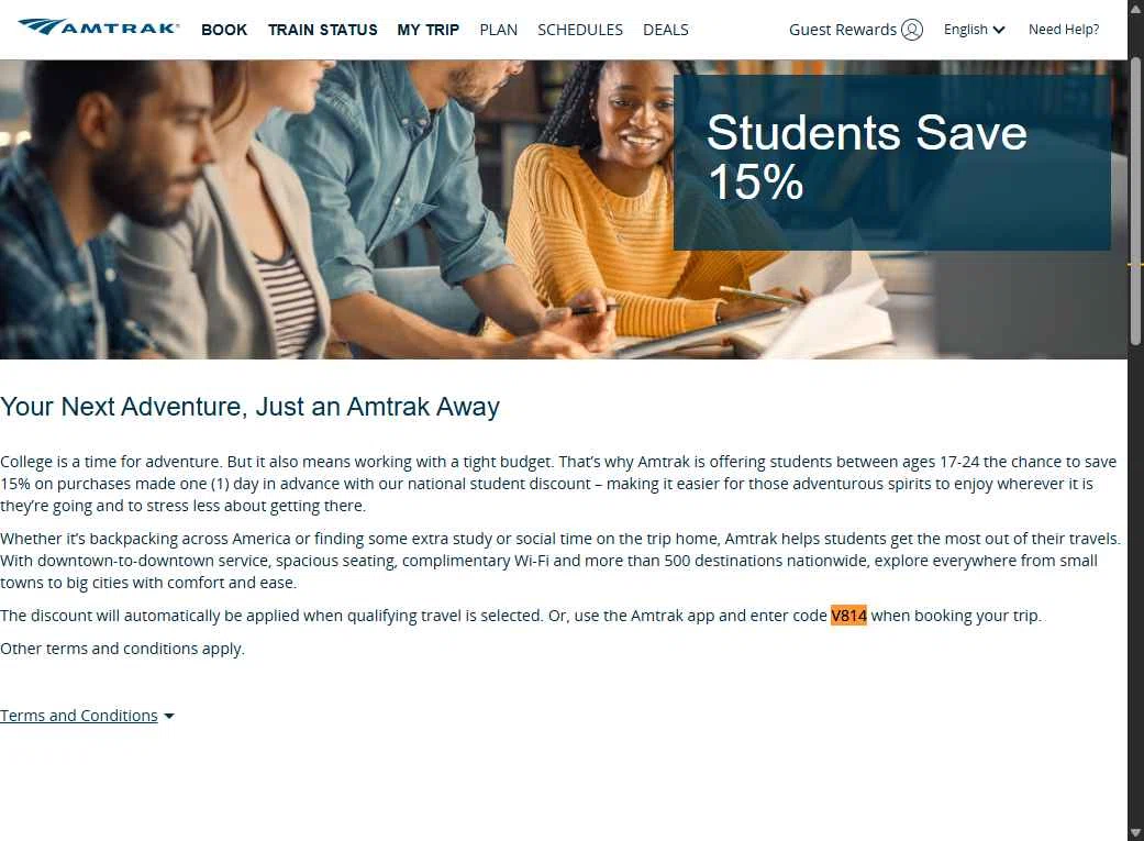 Amtrak Promo Codes - 15% Off (1 Verified) Dec 2025