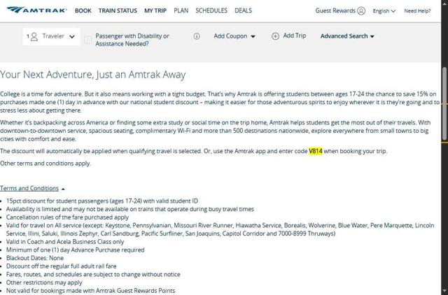 Amtrak Promo Codes (4 Verified) - 15% Off Sitewide Sep 2025