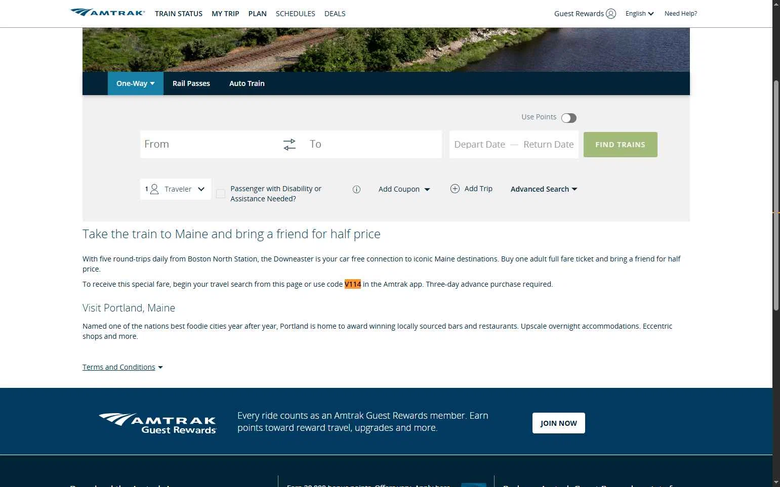 Amtrak Promo Codes (2 Verified) - 50% Off w/Code Oct 2025