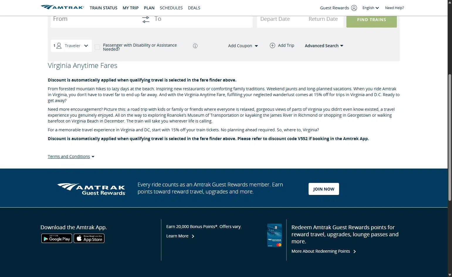 Amtrak Promo Codes - 15% Off (1 Verified) Mar 2026
