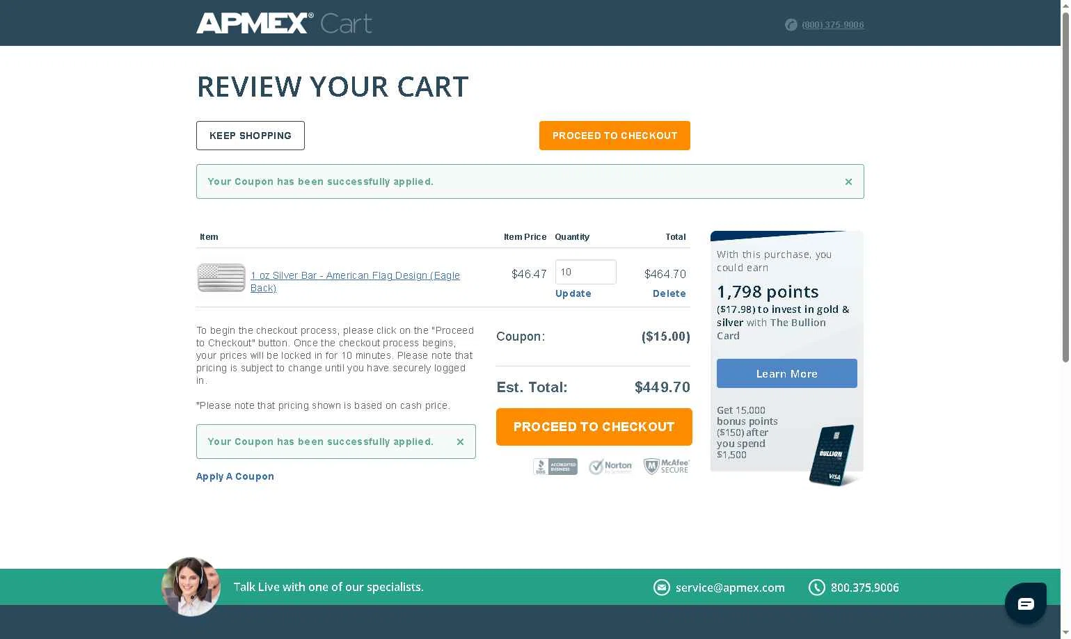 APMEX Promo Codes - $10 Off (1 Verified) Nov 2025