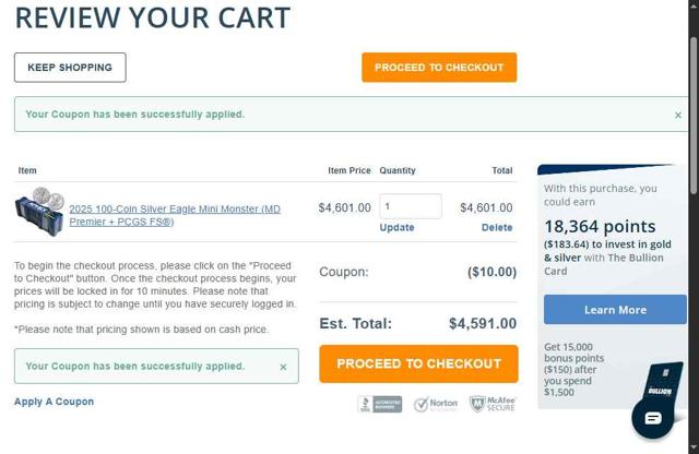 APMEX Discount Codes - $10 Off (1 Verified) Sep 2025