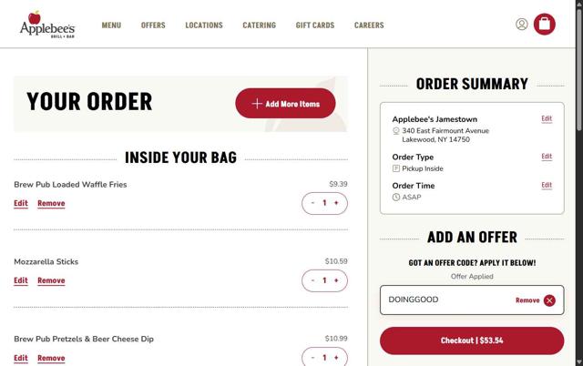 Applebee's Grill & Bar Promo Codes - $10 Off Oct 2025