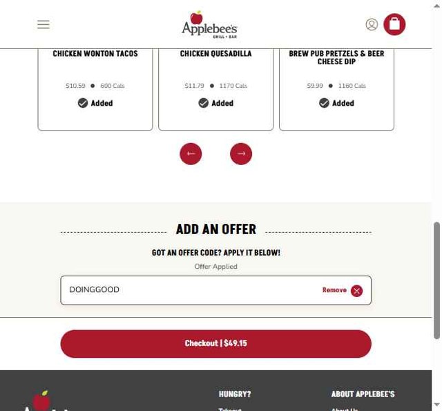 Applebee's Grill & Bar Promo Codes - $10 Off Aug 2025