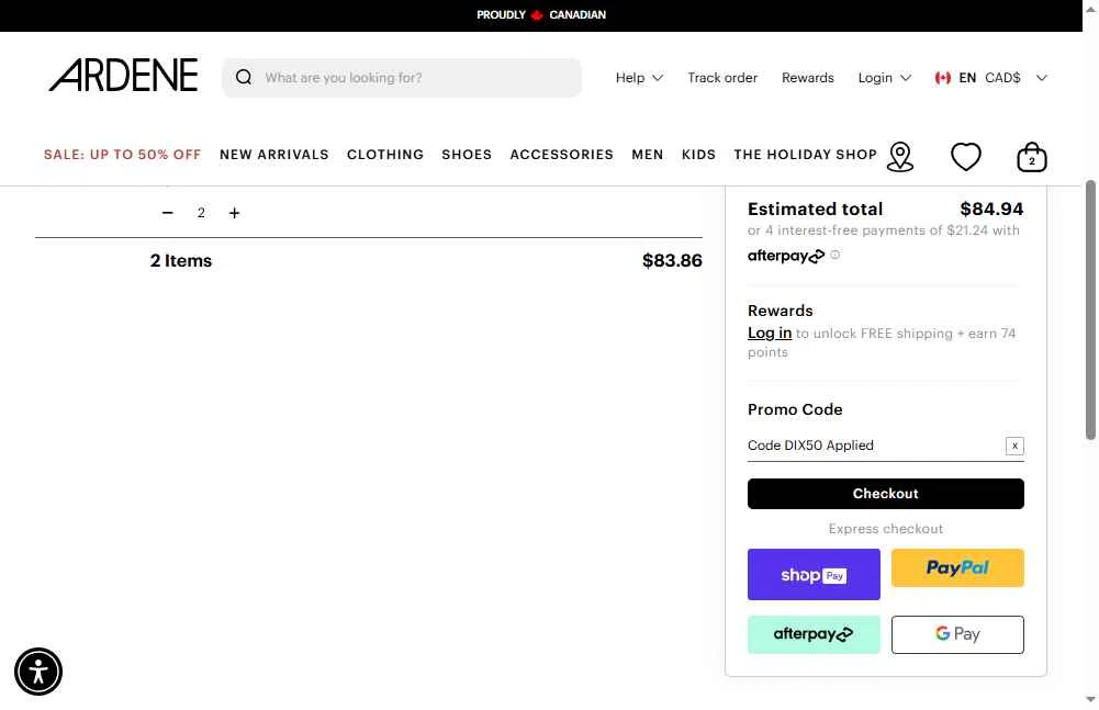 Ardene Promo Codes - 10% Off (2 Verified) Feb 2026