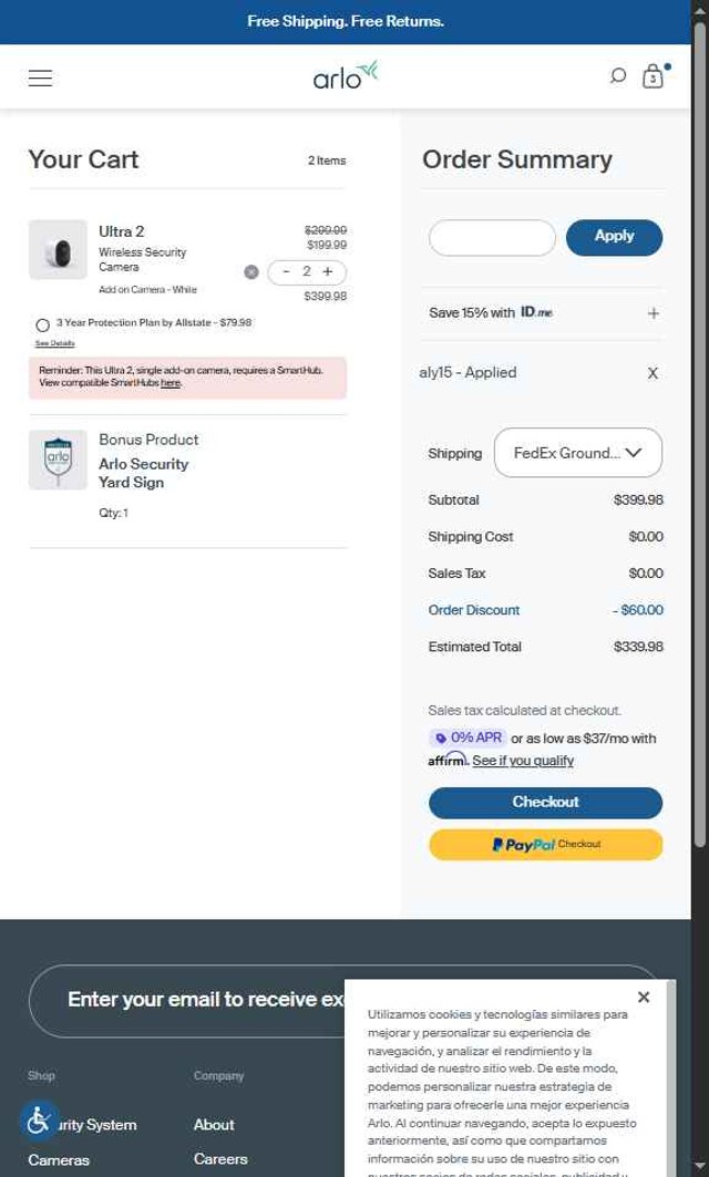 Arlo Discount Codes - 15% Off (4 Verified) Aug 2025