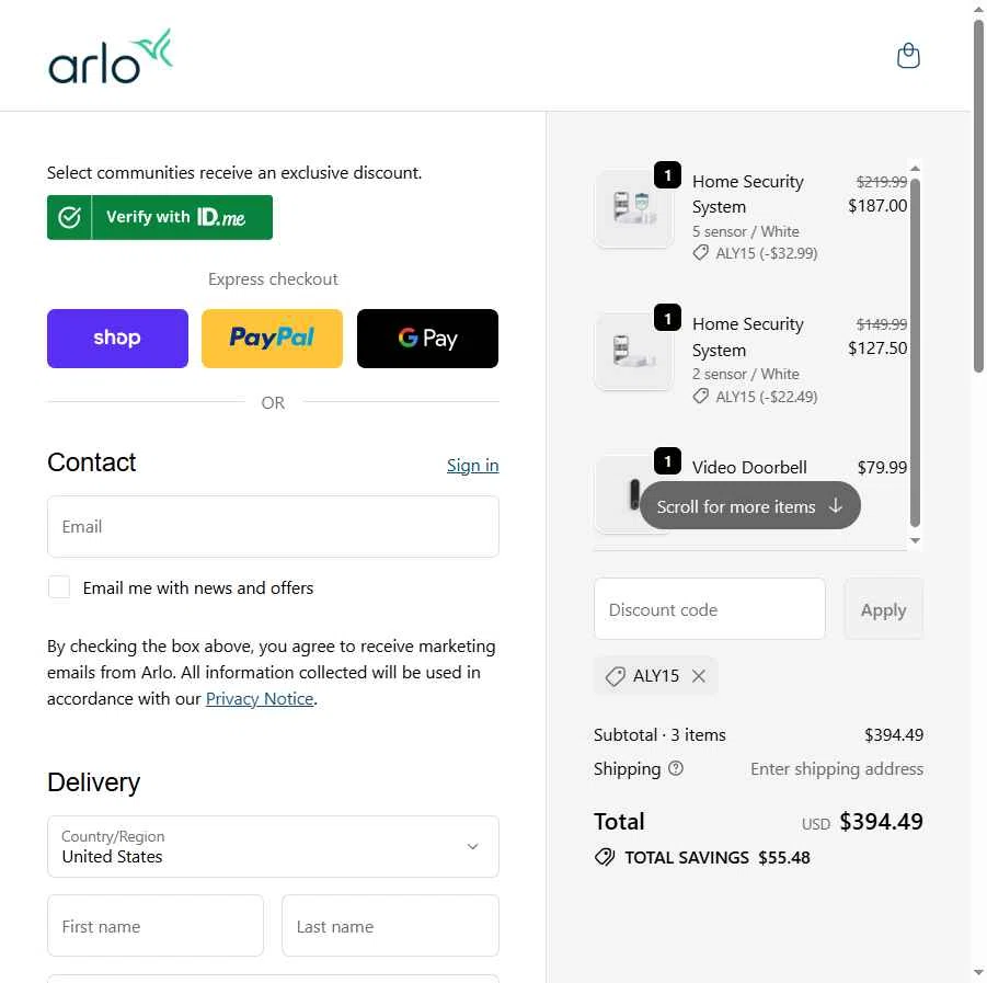 Arlo Promo Codes - 15% Off (6 Verified) Dec 2025
