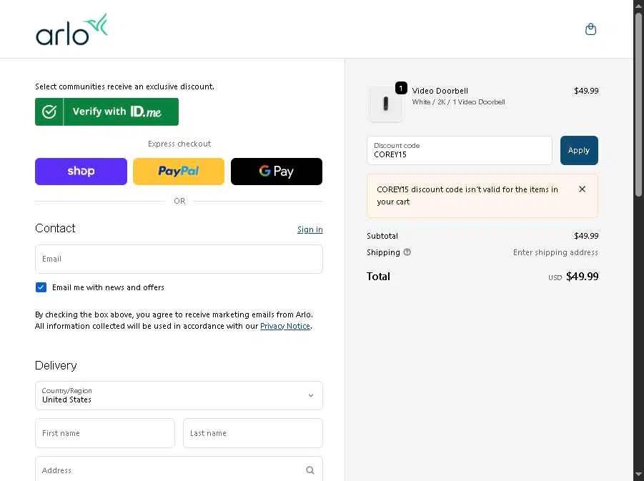 Arlo Promo Codes - 15% Off (7 Verified) Dec 2025