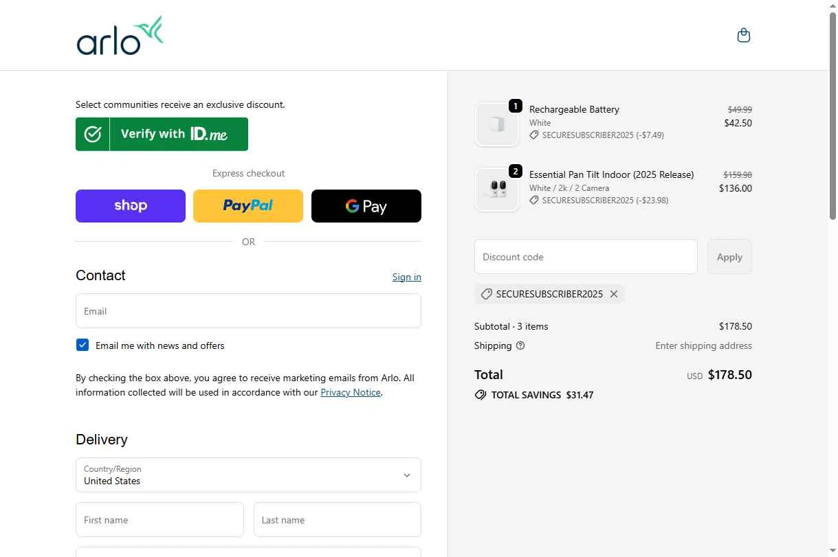 Arlo Promo Codes - 15% Off (6 Verified) Dec 2025