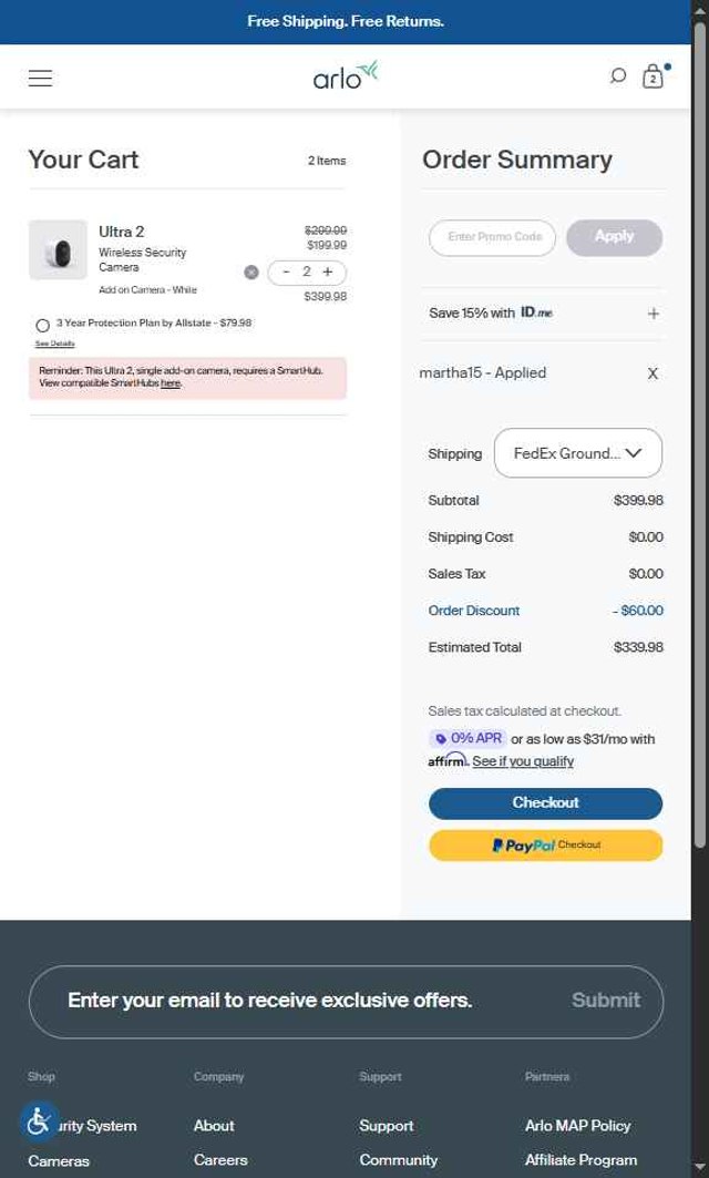 Arlo Discount Codes - 15% Off (4 Verified) Sep 2025