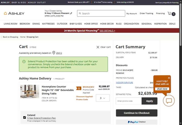 Ashley Discount Codes - $50 Off (2 Verified) Sep 2025